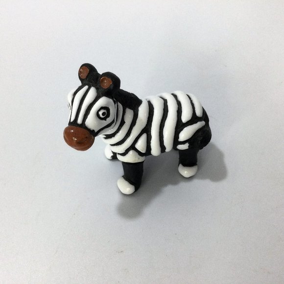 Leps | Accents | Leps Of Peru Handmade Zebra Clay Art Miniature ...